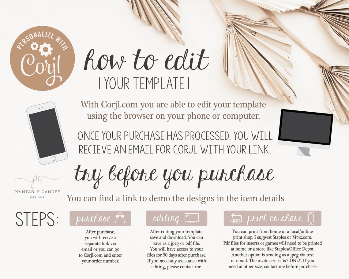 Editable S'more Birthday Invitation Smores Camping - Etsy