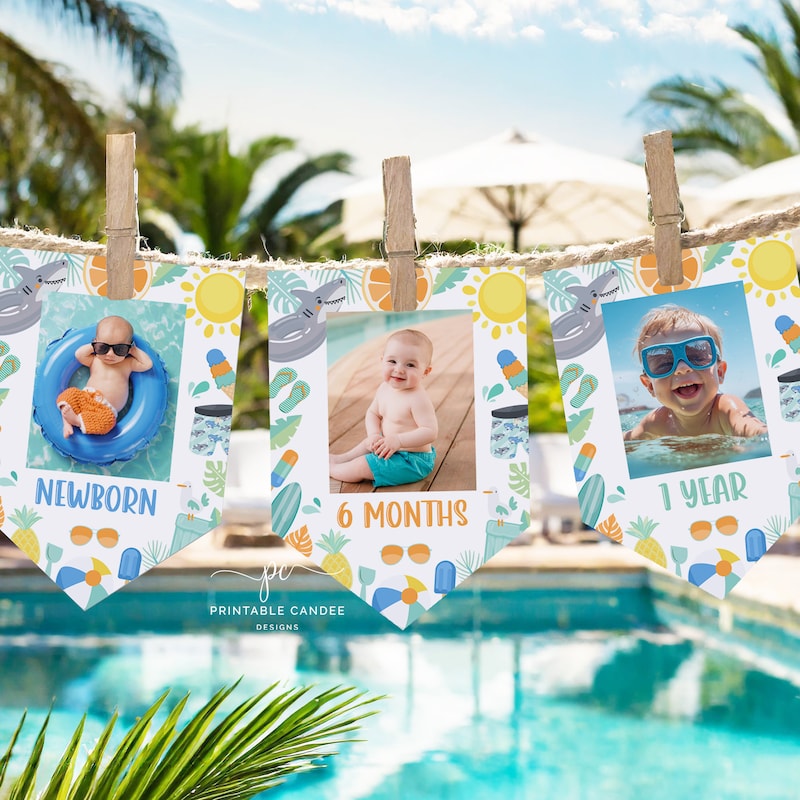 Pool Party Banner - Etsy