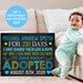 Adoption Announcement Sign Son Digital Chalkboard Adopted Poster Boy ...