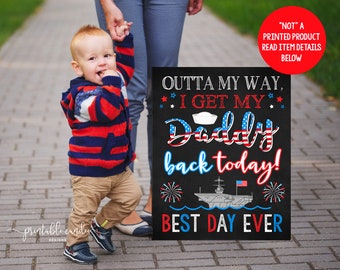 Navy Military Banner Welcome Home Nautical Banner Decoration - Etsy