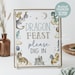 Dragon Baby Shower Food Sign Blue Dragons Theme Printable Table Signs ...