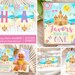Beach Party Favor Tags Template Girl Birthday Summer Beach Bash Theme ...
