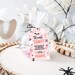 Editable Halloween Favor Tags Pink Ghost Party Decor Girl Theme ...