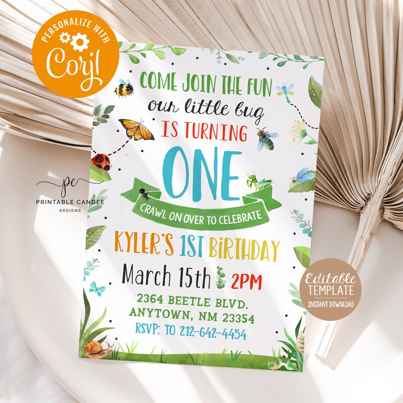 Bug Birthday Party - Etsy
