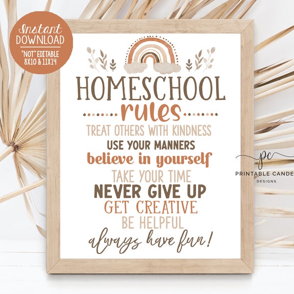 Homeschool Wall Art - Etsy