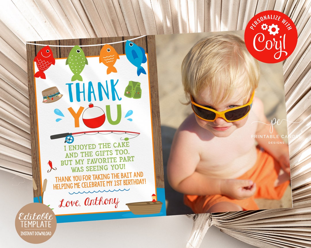 Editable Fishing Thank You Take the Bait Outdoors Fish Printable ...