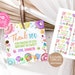 Candy Party Favor Tags Template Lollipop Donut Girl Birthday Theme ...