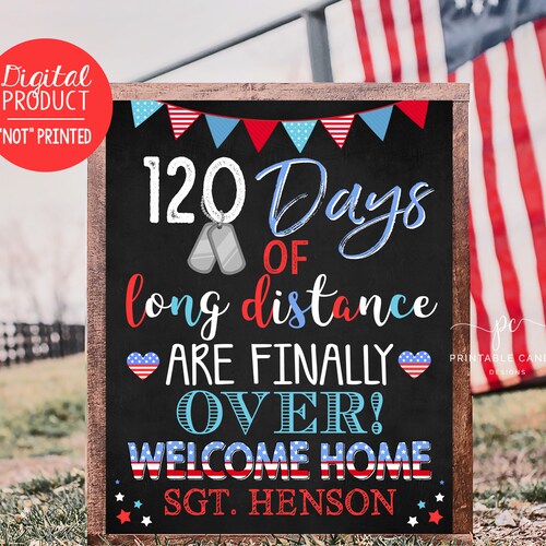Welcome Home Wife Spouse Husband Sign Homecoming Worth the - Etsy