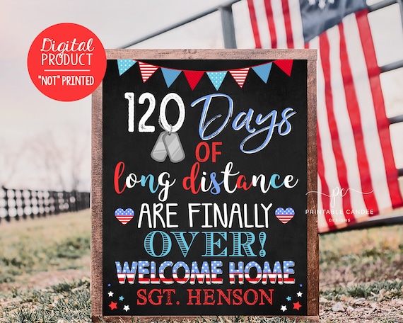 Welcome Home Wife Spouse Husband Sign Homecoming Back From - Etsy