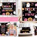 Halloween Candy Bar Sign Pink Orange Ghost Party Decor Girl Theme ...