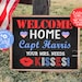 Welcome Home Wife Spouse Husband Sign Template Kisses Homecoming Back ...