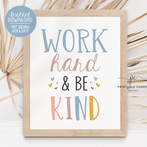 Printable Teacher Quote Typography Sign Class Decor Neutral Rainbow ...