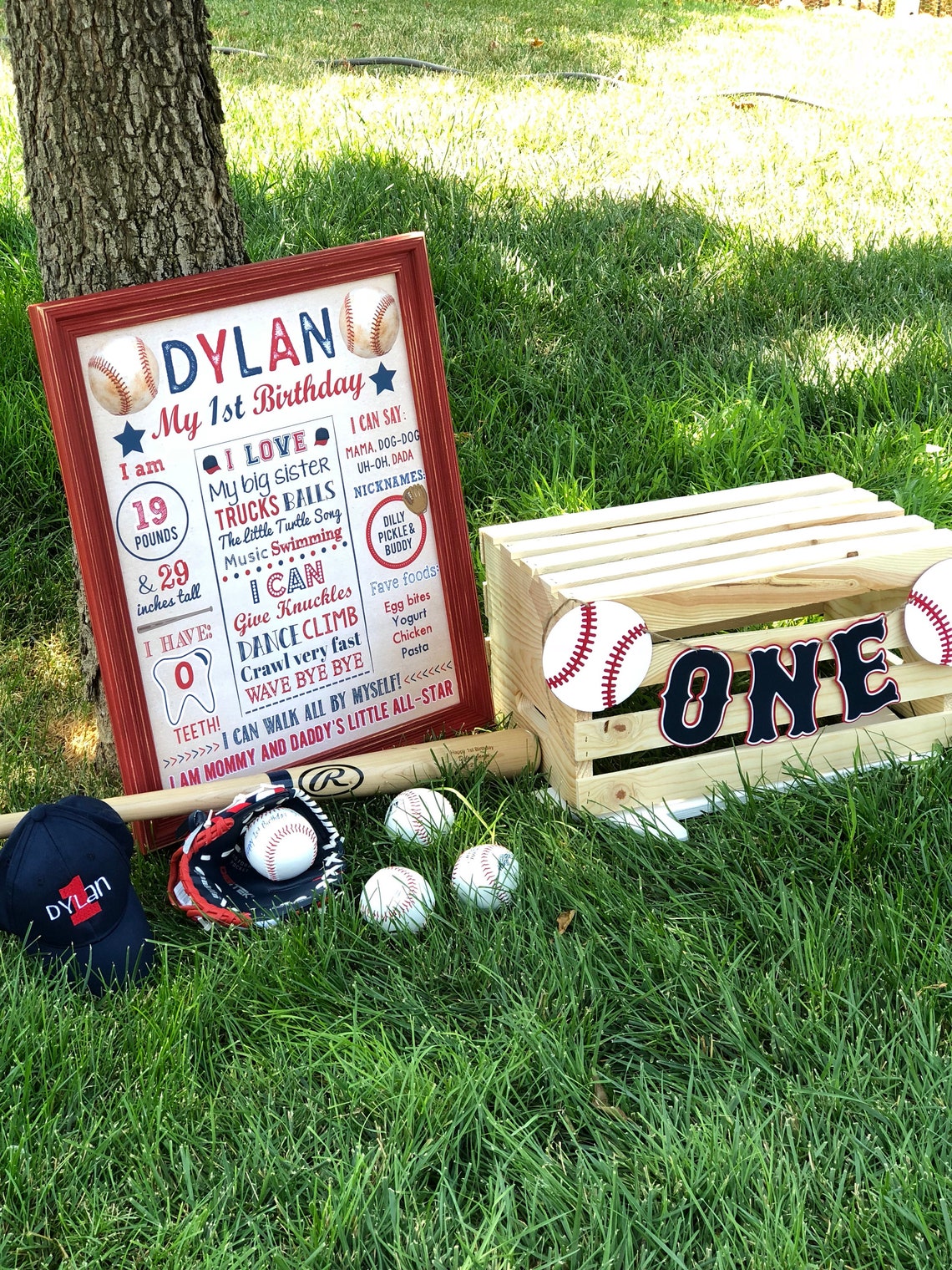 Baseball First Birthday Chalkboard Sign Baseball Birthday - Etsy