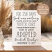 Adoption Announcement Sign Digital Minimalist Printable Foster Care ...
