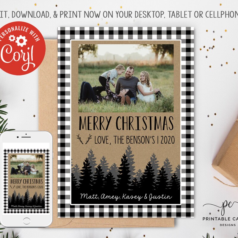 Rustic Holiday Cards - Etsy