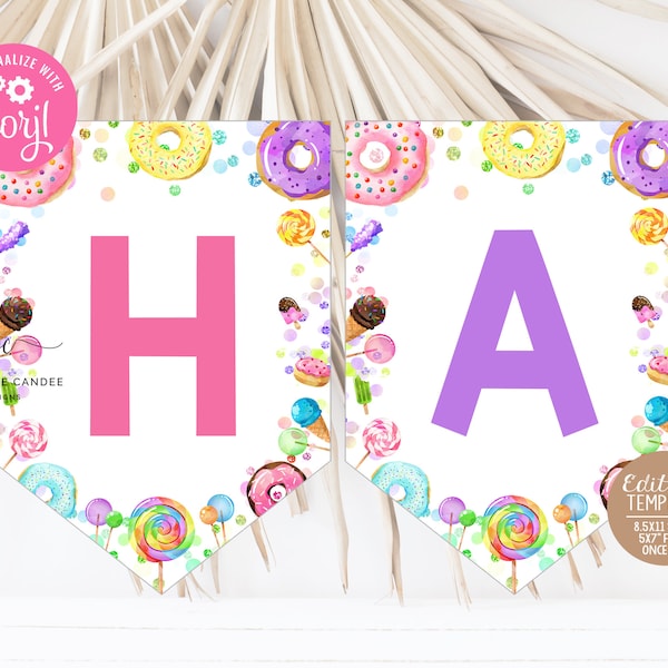 Lollipop Banner - Etsy