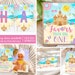 Editable Beach Party Welcome Sign Girl Birthday Summer Beach Bash Ocean ...