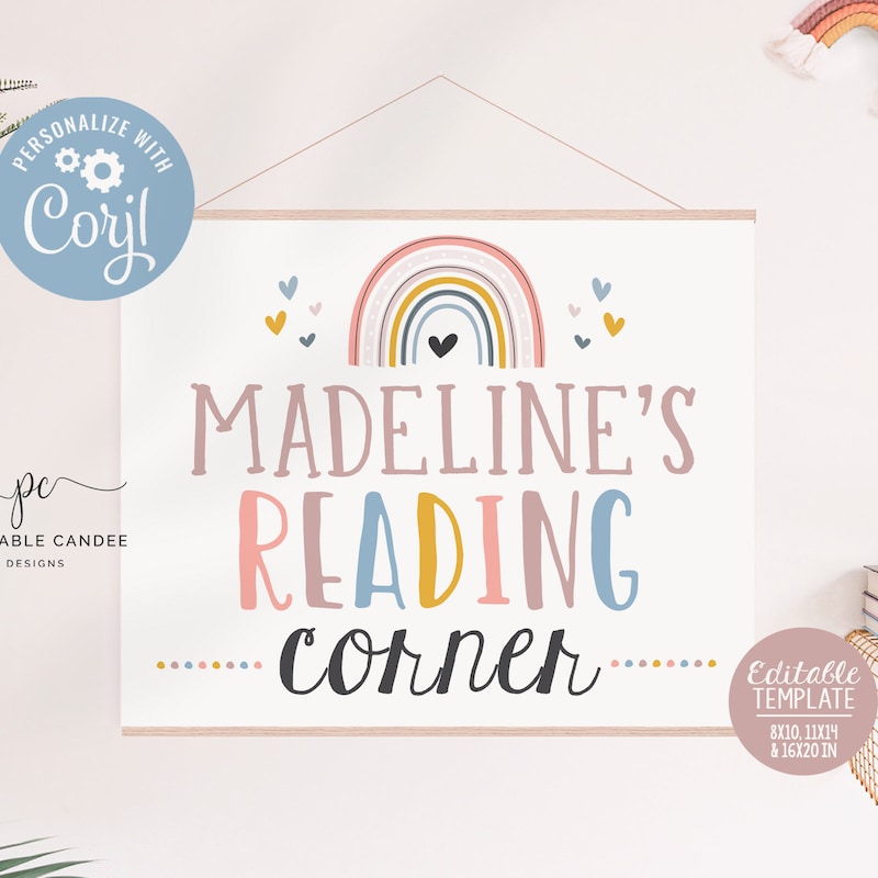 Reading Corner Sign - Etsy
