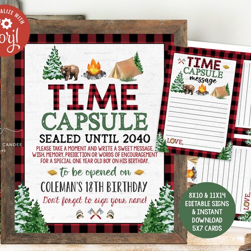 Camping Snacks Food Sign Decor Lumberjack One Happy Camper - Etsy