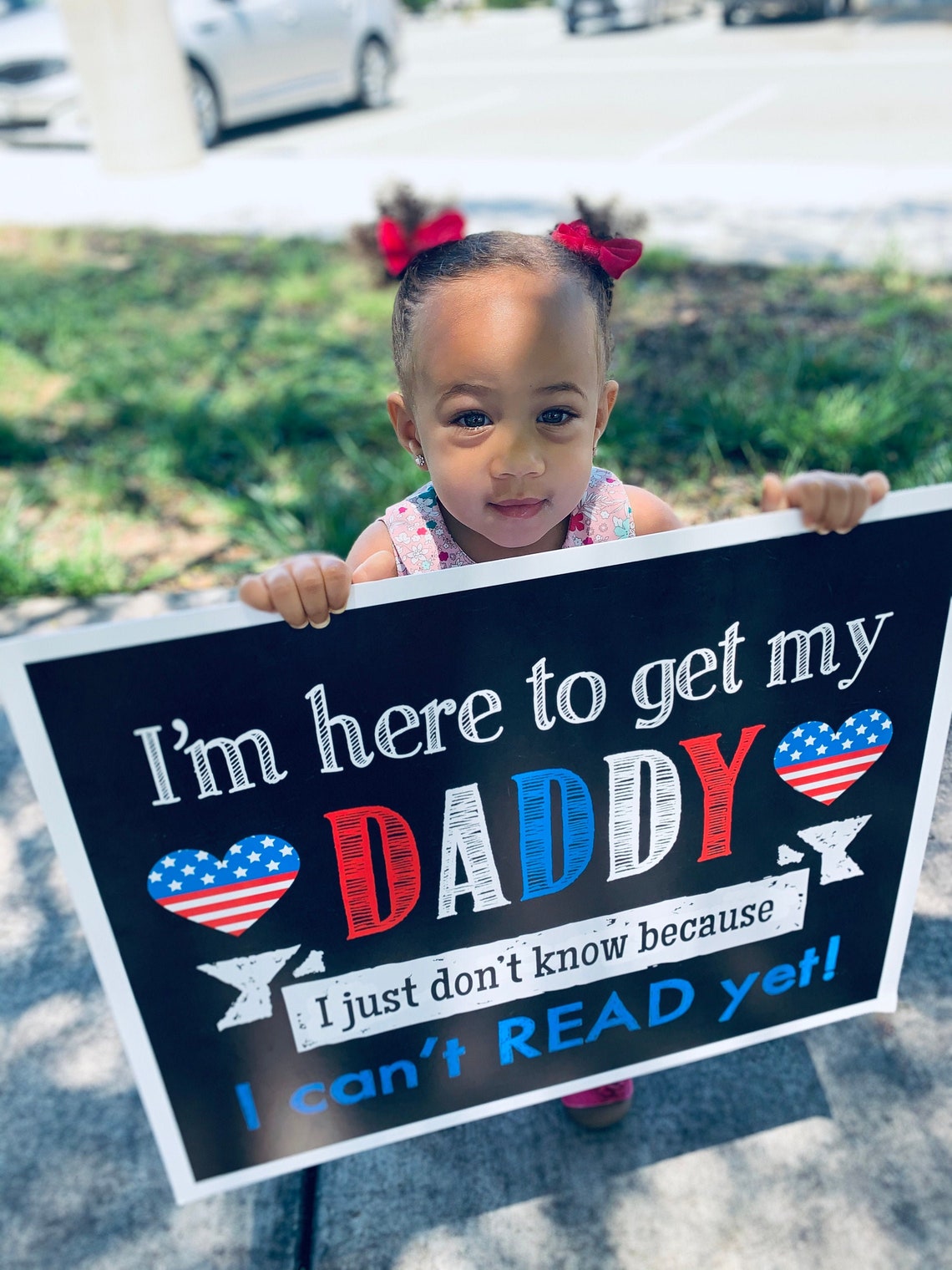 Welcome Home Daddy Sign Red White Blue Homecoming Back From - Etsy