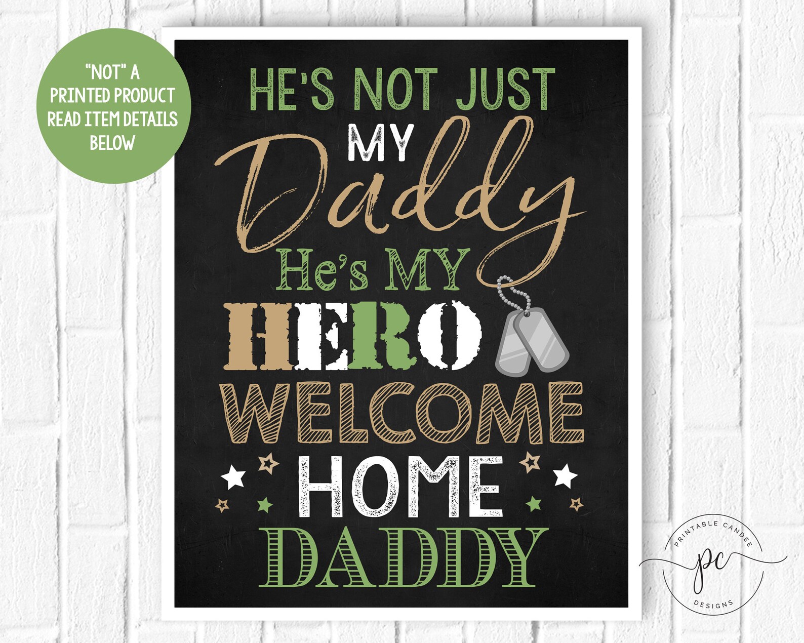Welcome Home Daddy Sign Military Hero Hug Camo Homecoming Back | Etsy