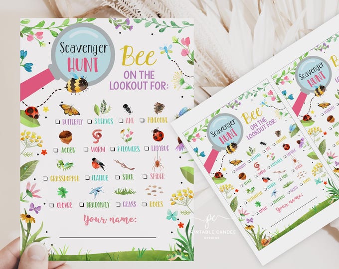 Bug Scavenger Hunt | Bug Birthday Game | Bug Birthday | Bug Party ...