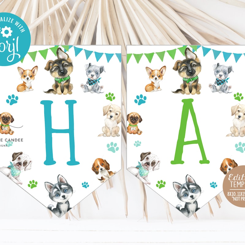 Dog Birthday Banner - Etsy
