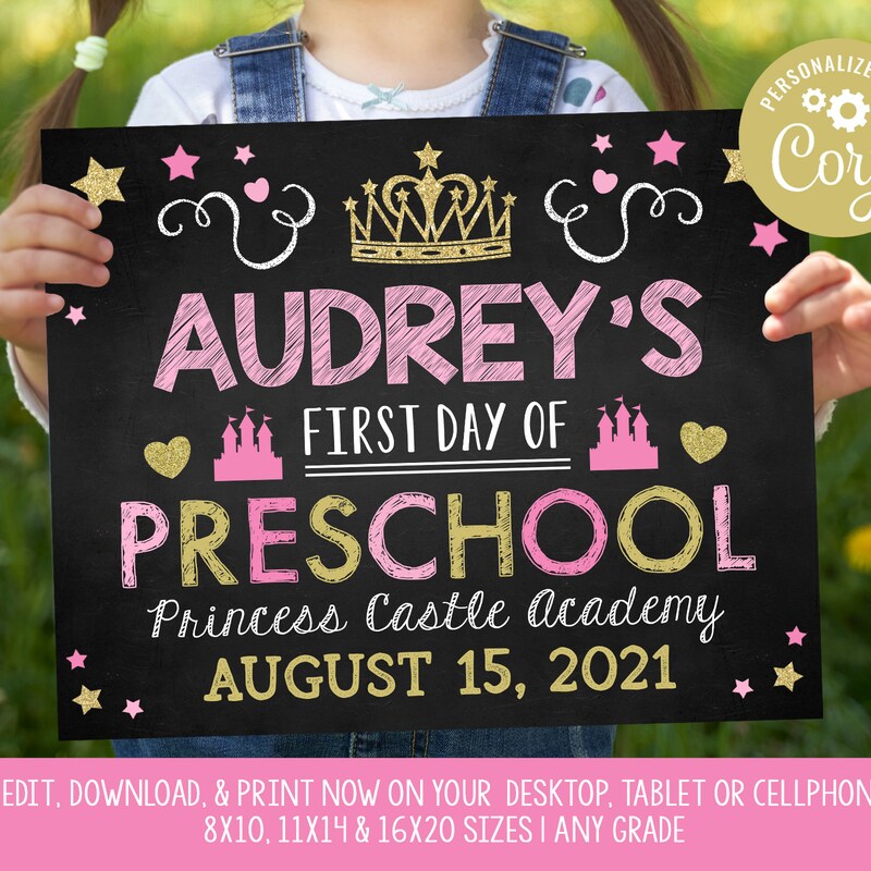 Princess Chalkboard - Etsy