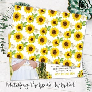 Sunflower 2nd Birthday Invitation Floral Party Invite Summer | Etsy