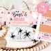 Editable Bugs and Kisses Bag Topper Pink Halloween Treat Bag Girl ...