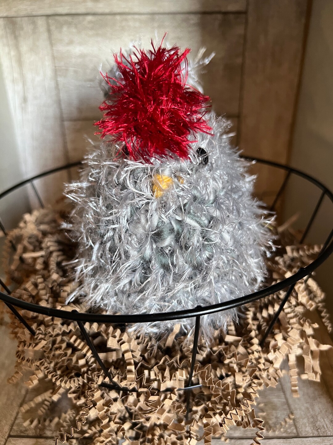 Crochet Chicken Farmhouse Decor Handmade Chickens Plush Chicken Country ...