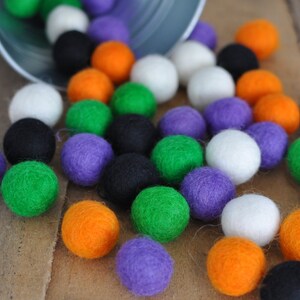 Halloween Felt Balls in Monster Mash - Etsy