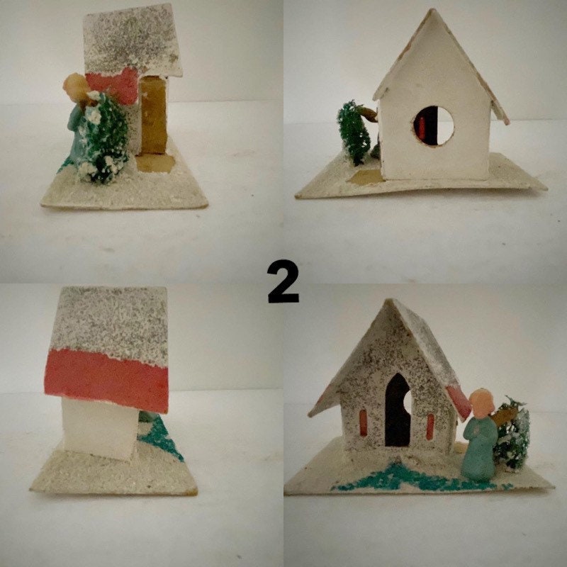 Vintage Cardboard Putz House / Sale is for One - Etsy
