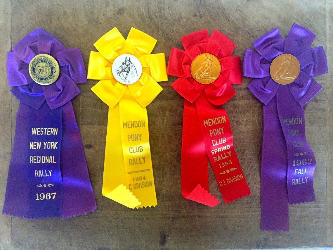 Horse Show Ribbon / Vintage Horse Ribbon / Equestrian Award Ribbon - Etsy