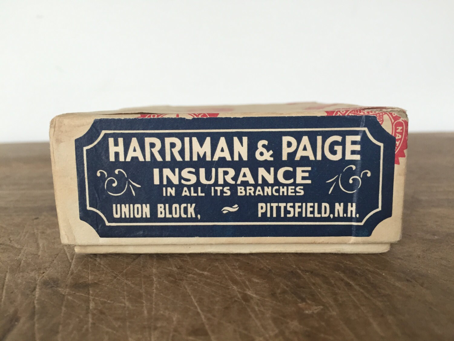 Vintage Paper Box With Advertisement - Etsy