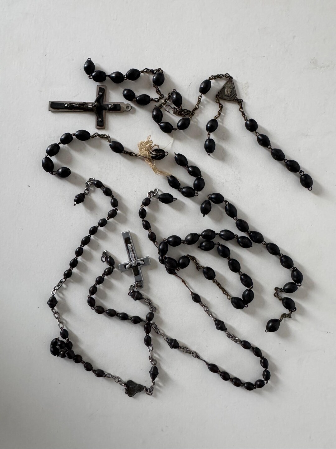 Antique Vintage Remnants / Broken Chain of Italian Rosary, Very Old ...