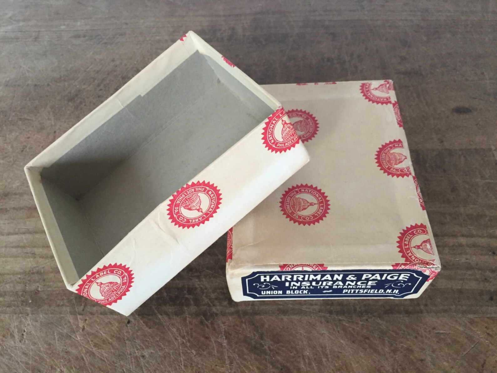 Vintage Paper Box With Advertisement - Etsy