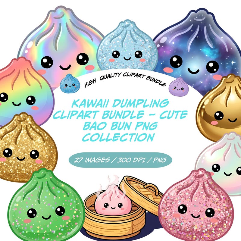 Glitter Dumpling Bun - Etsy UK