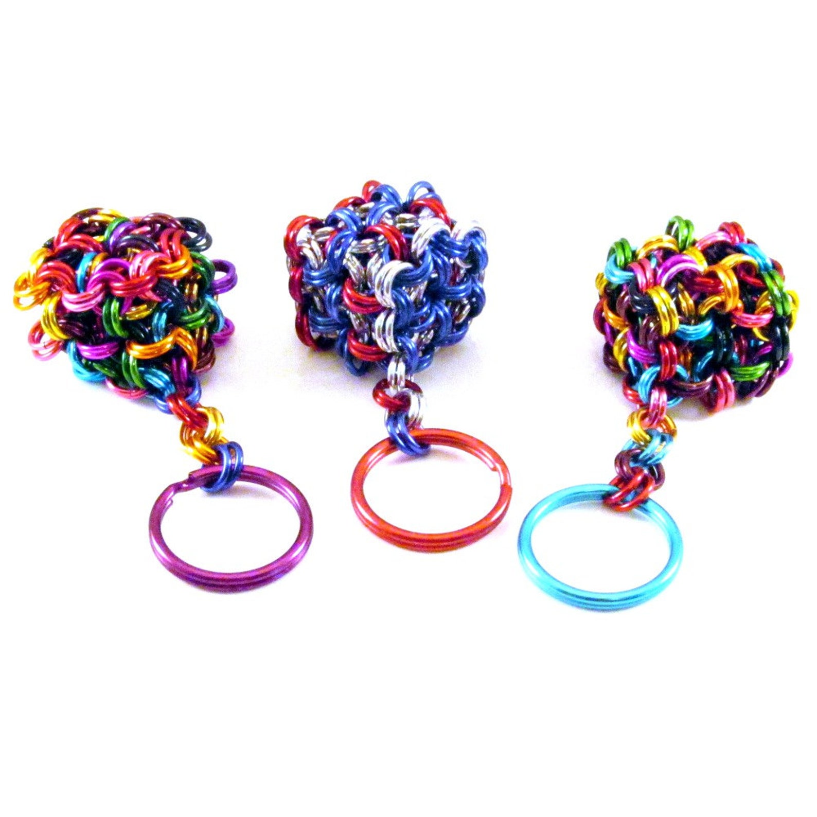 Custom 3D Cube Keychain andonized Aluminum - Etsy