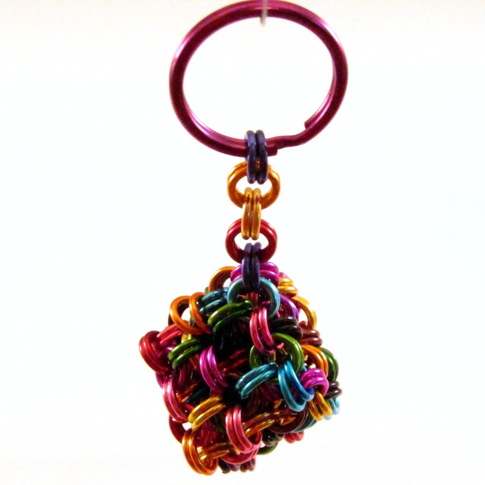 Custom 3D Cube Keychain andonized Aluminum - Etsy