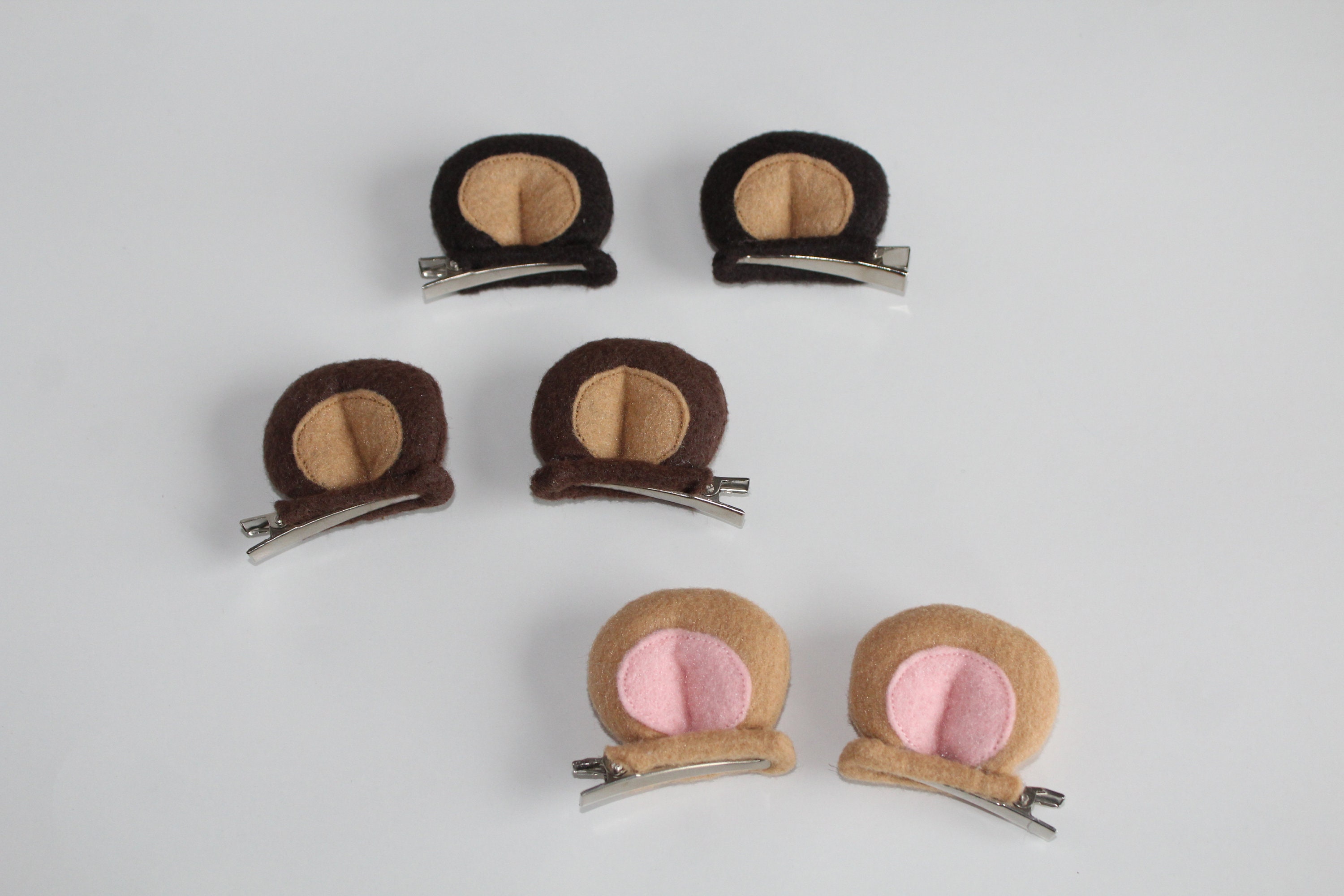 Bear Ears/Bear Ears Clips/Animal EarsHair Clips/3D Tan Bear | Etsy