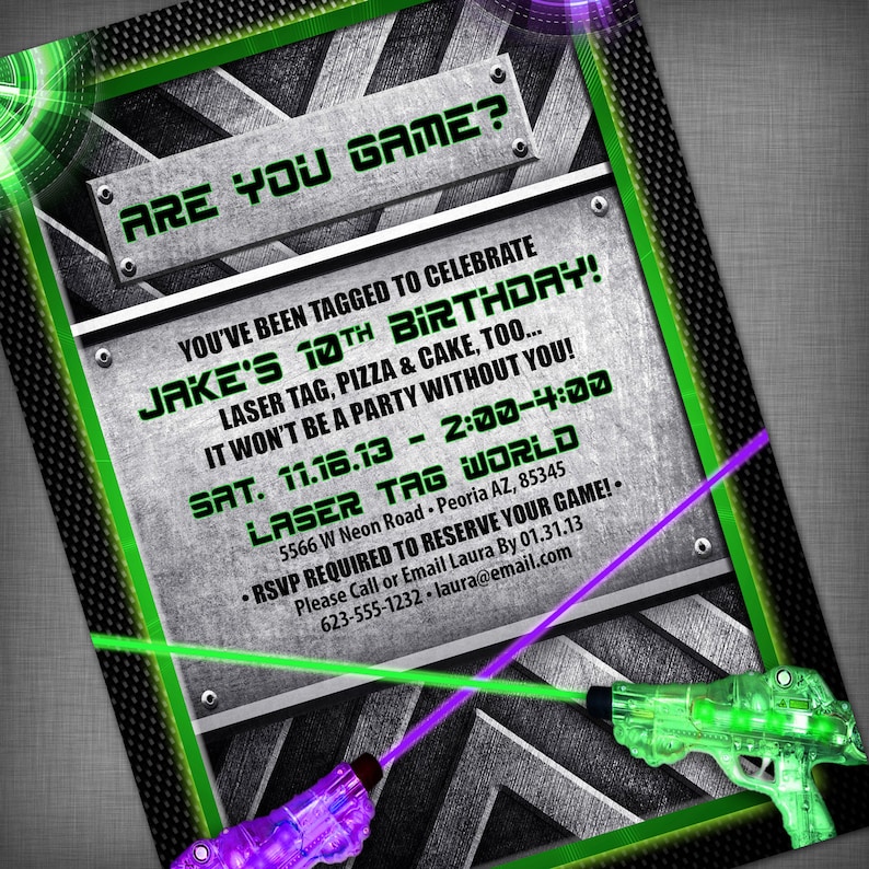 Laser Tag Theme 2 Inch Party Circles for Cupcake Toppers, Favor Bags ...