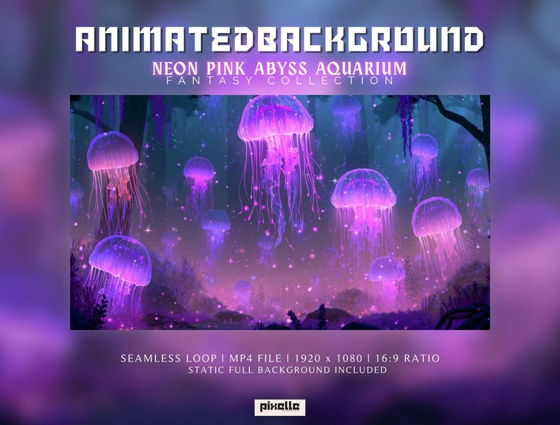 Pink Twitch Animated Background Vtuber Animated Background Twitch ...