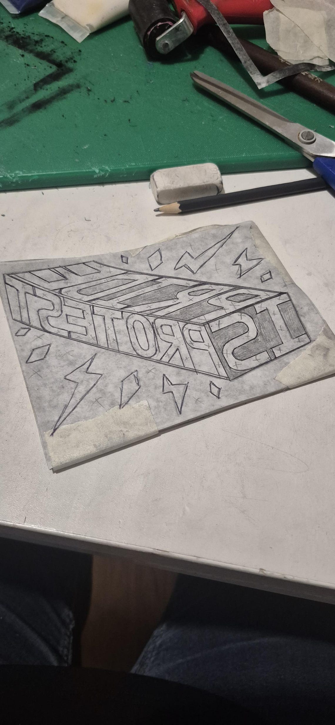 Protest Art Lino Print - Pride is Protest - Etsy