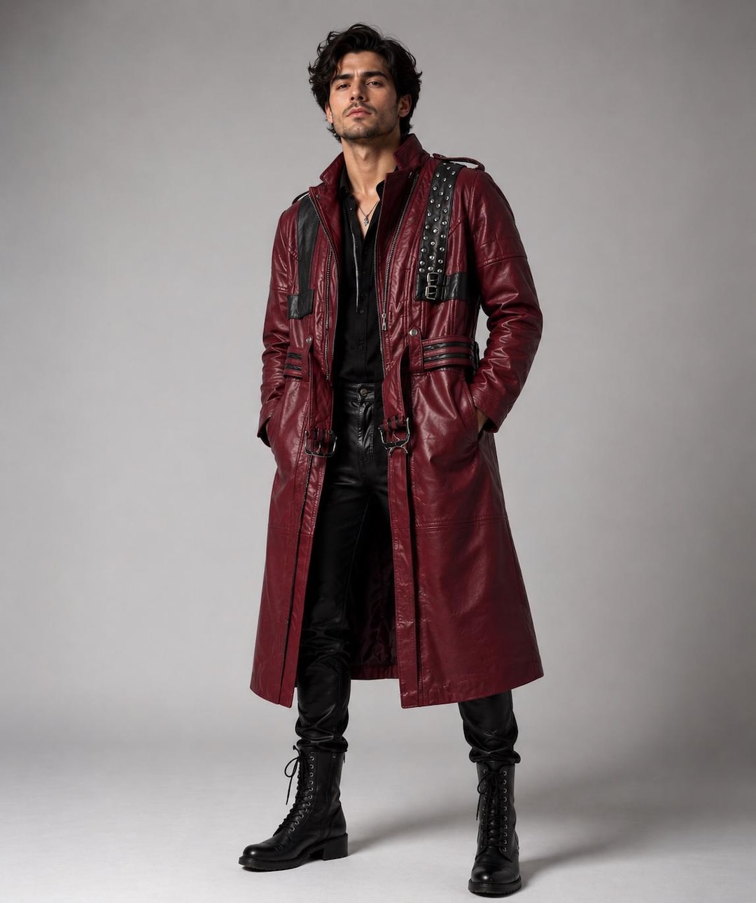 DMC 3 Dante Leather Trench Coat | Handmade Devil May Cry Cosplay ...