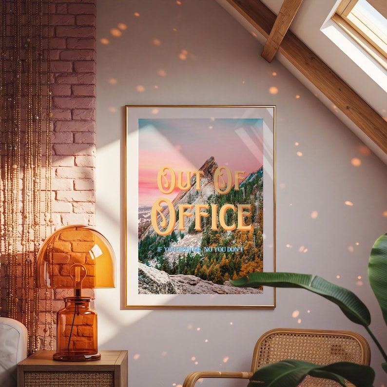 Out of Office Mountain Print | Colorful Colorado Landscape (digital ...