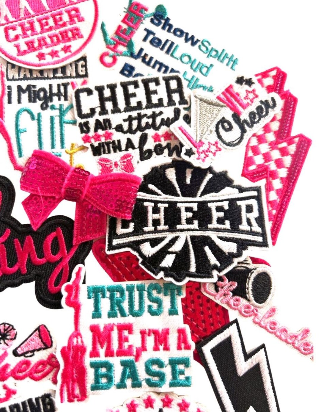 Cheer Iron on Patches, Cheer Patches, Cheerleading Patches, Trucker Hat ...