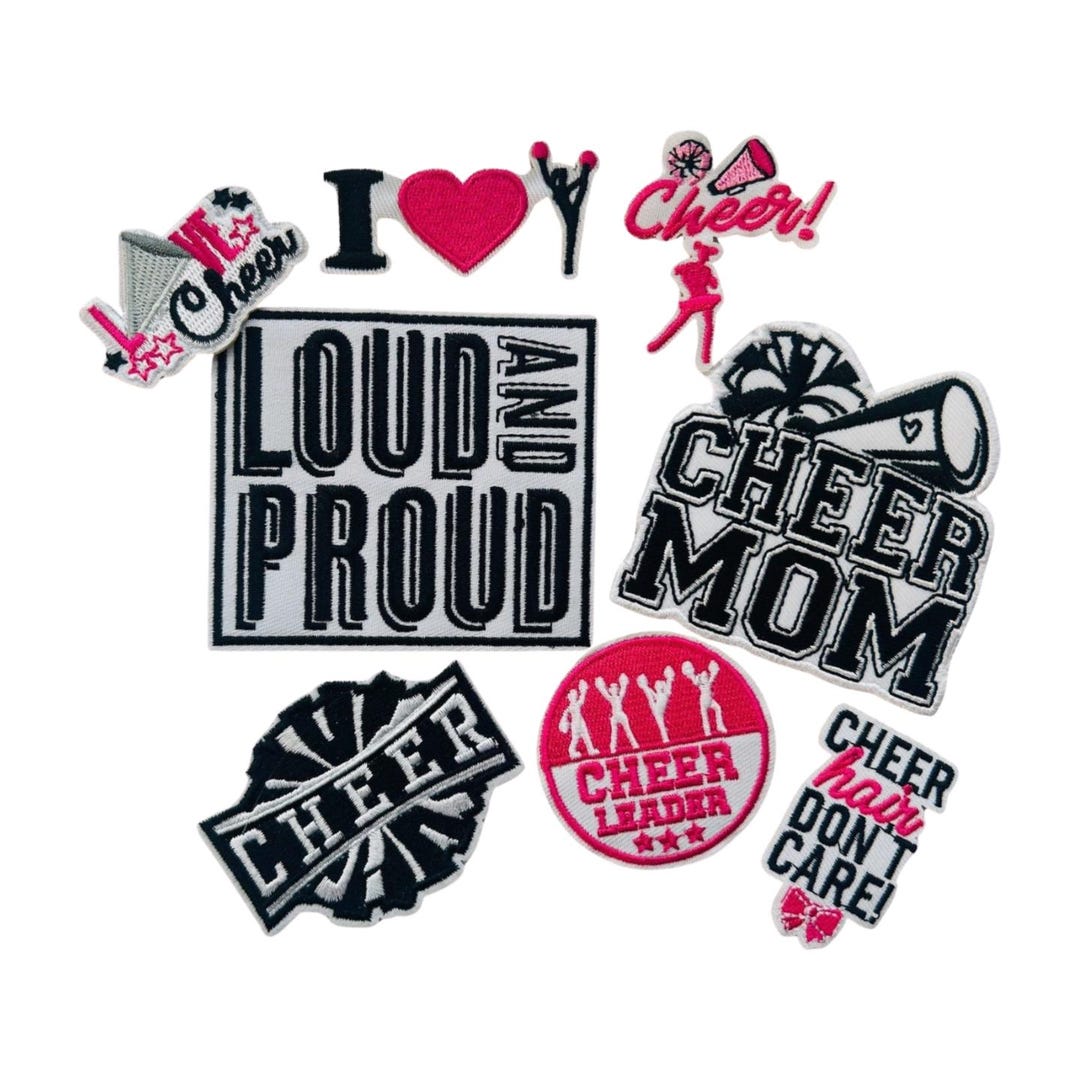 Iron on Cheer Patches, Cheer Patches, Cheerleading Patches, Cheer Mom ...