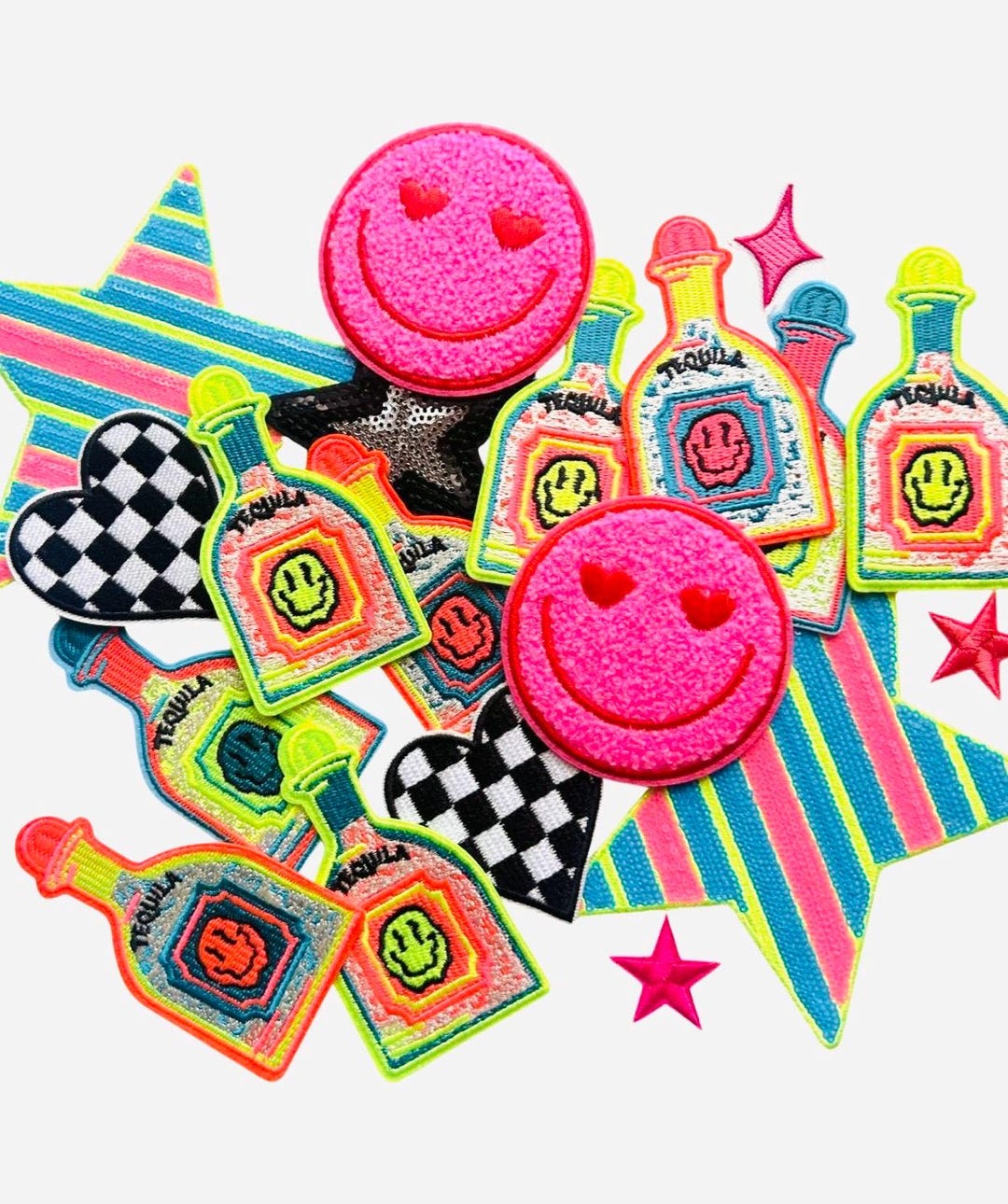 Iron on Bulk Patches - Embroidered Patches - Tequila Patch - Cinco De ...