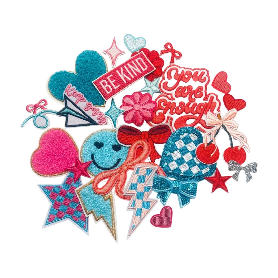 Iron on Bulk Patches - Embroidered Patches - Kindness Patches - Patches ...